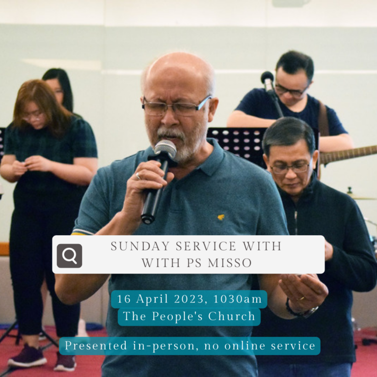 Sunday Service Preaching by Rev Peter Misso (16 April 2023) - The ...